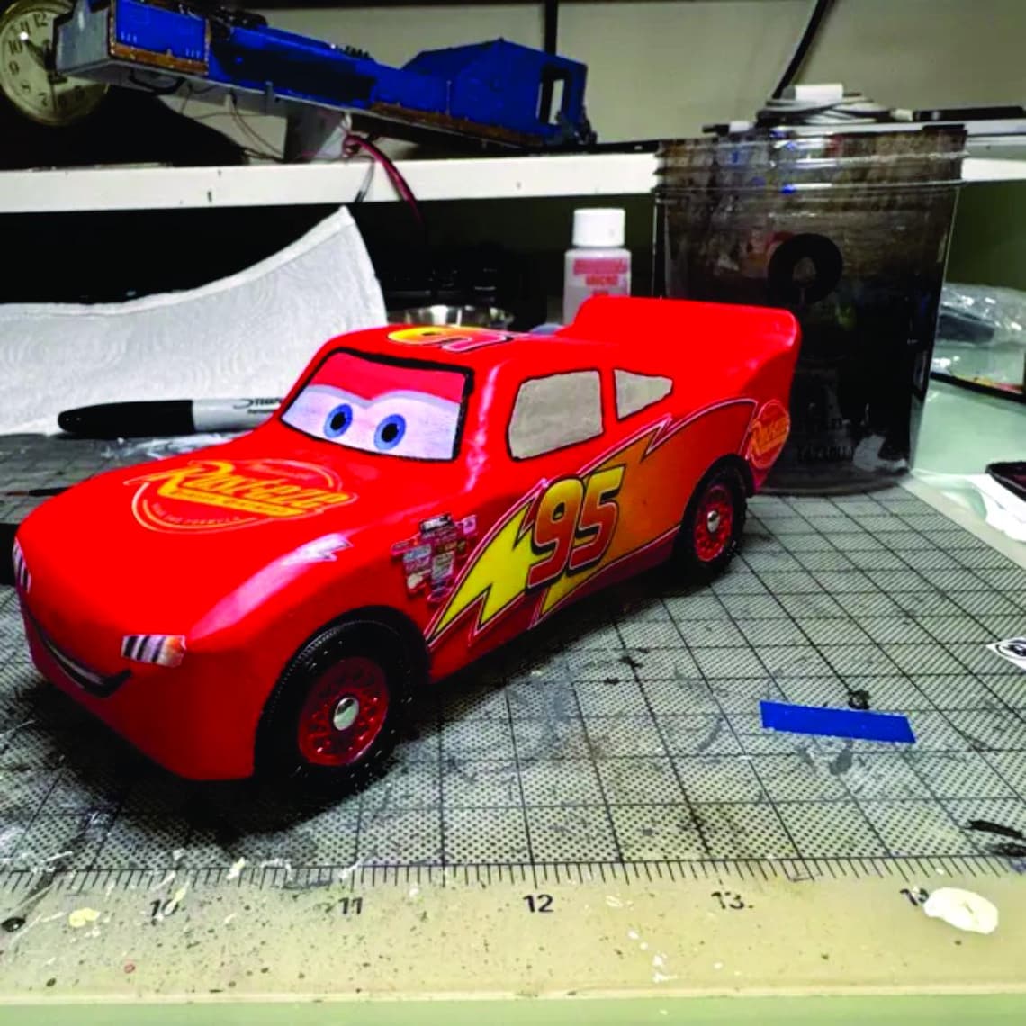 Lightning Mcqueen Decals 12" - Etsy