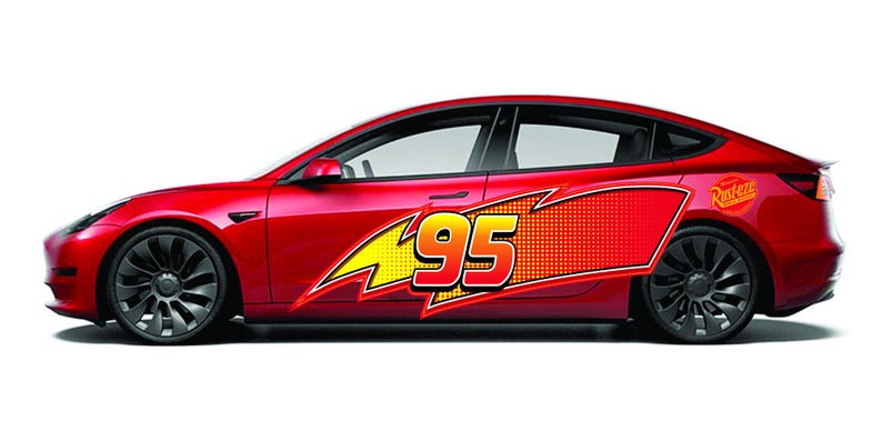 Lightning Mcqueen Decals 84" - Etsy