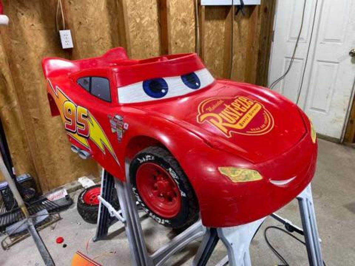 Lightning Mcqueen Power Wheels 6 Volt Cars 1 Graphics - Etsy