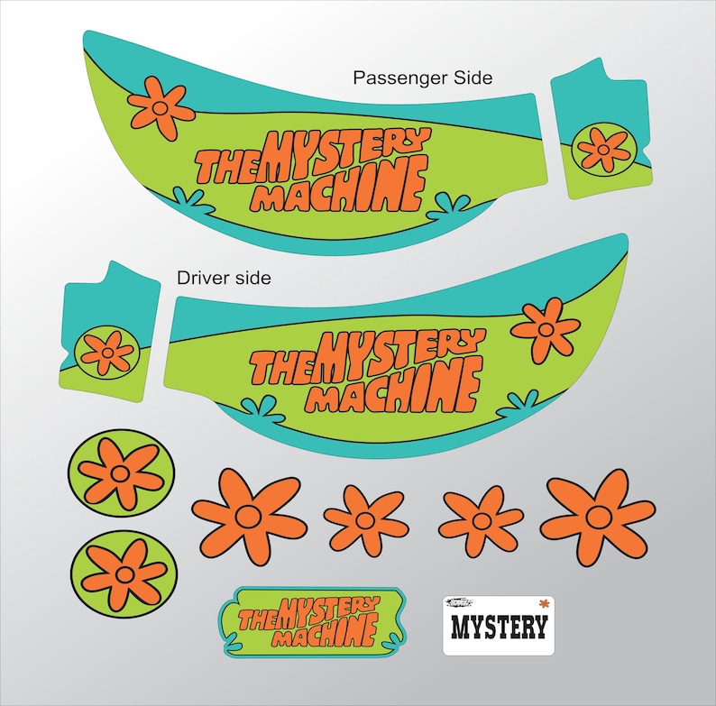 Mystery Machine Little Tikes Cozy Coupe Graphics - Etsy