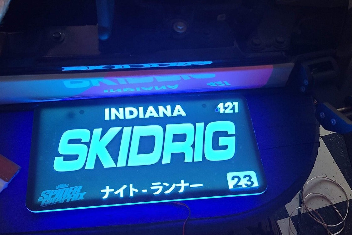 Custom Light up License Plate - Etsy