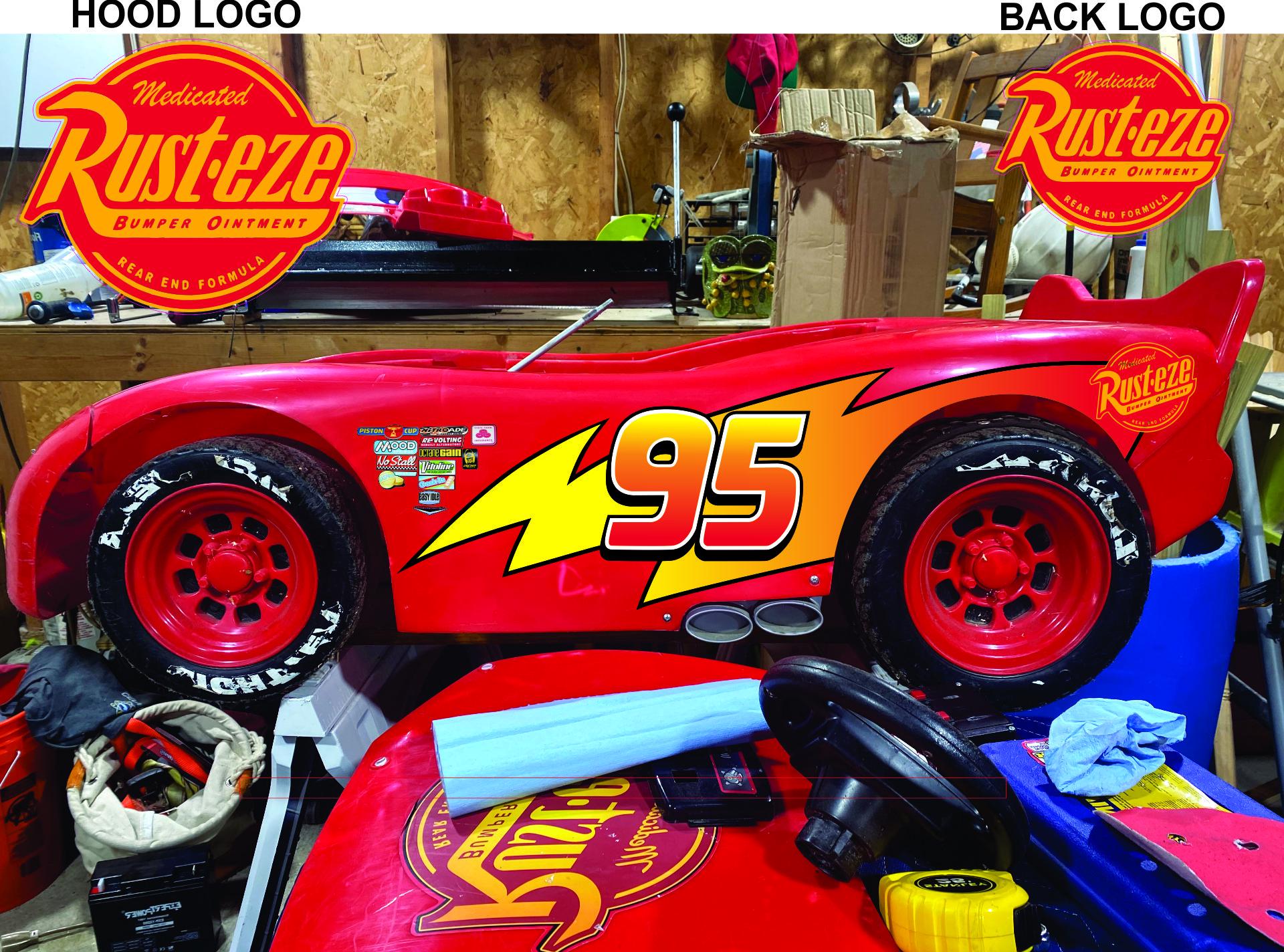 Lightning Mcqueen Decals 60" - Etsy