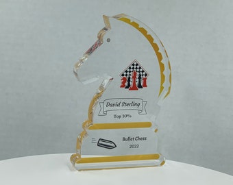 Chess Knight Trophy - Etsy