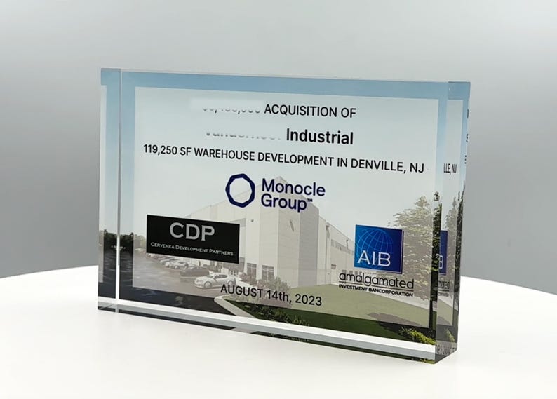Acrylic Block Rectangle Trophy, Corporate Award, Deal Toy, Employee ...