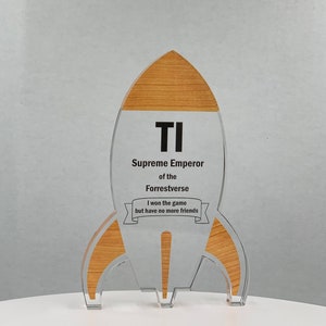 Rocket Trophy / USA Flag Themed Trophy / STEM Award / NASA Space Trophy ...