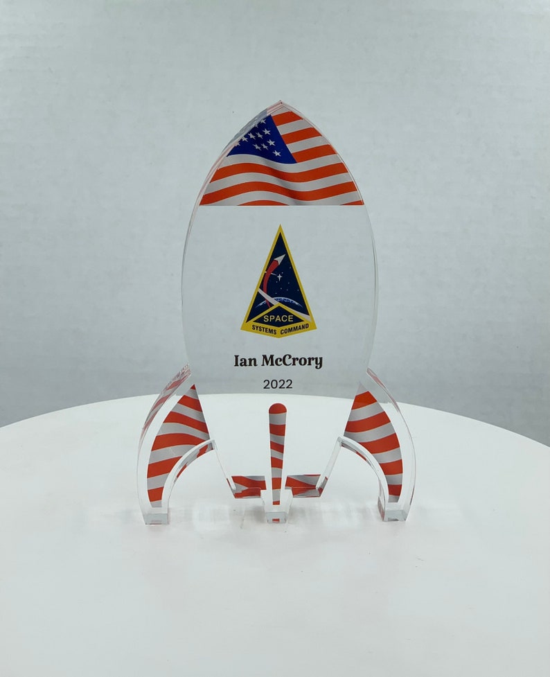 Rocket Trophy / USA Flag Themed Trophy / STEM Award / NASA - Etsy