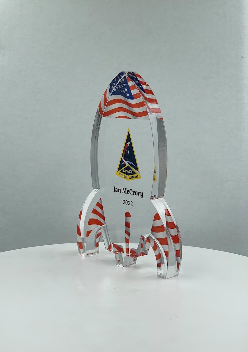 Rocket Trophy / USA Flag Themed Trophy / STEM Award / NASA - Etsy