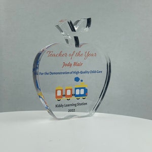 Apple Trophy / Teacher Award / Student Award / Education Trophy ...