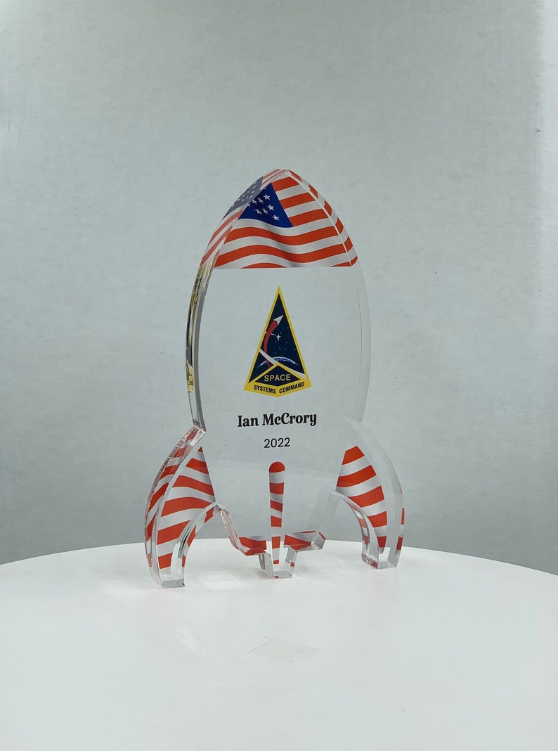 Rocket Trophy / USA Flag Themed Trophy / STEM Award / NASA - Etsy