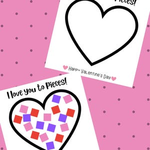 I Love You to Pieces Valentine's Day Craft - Etsy