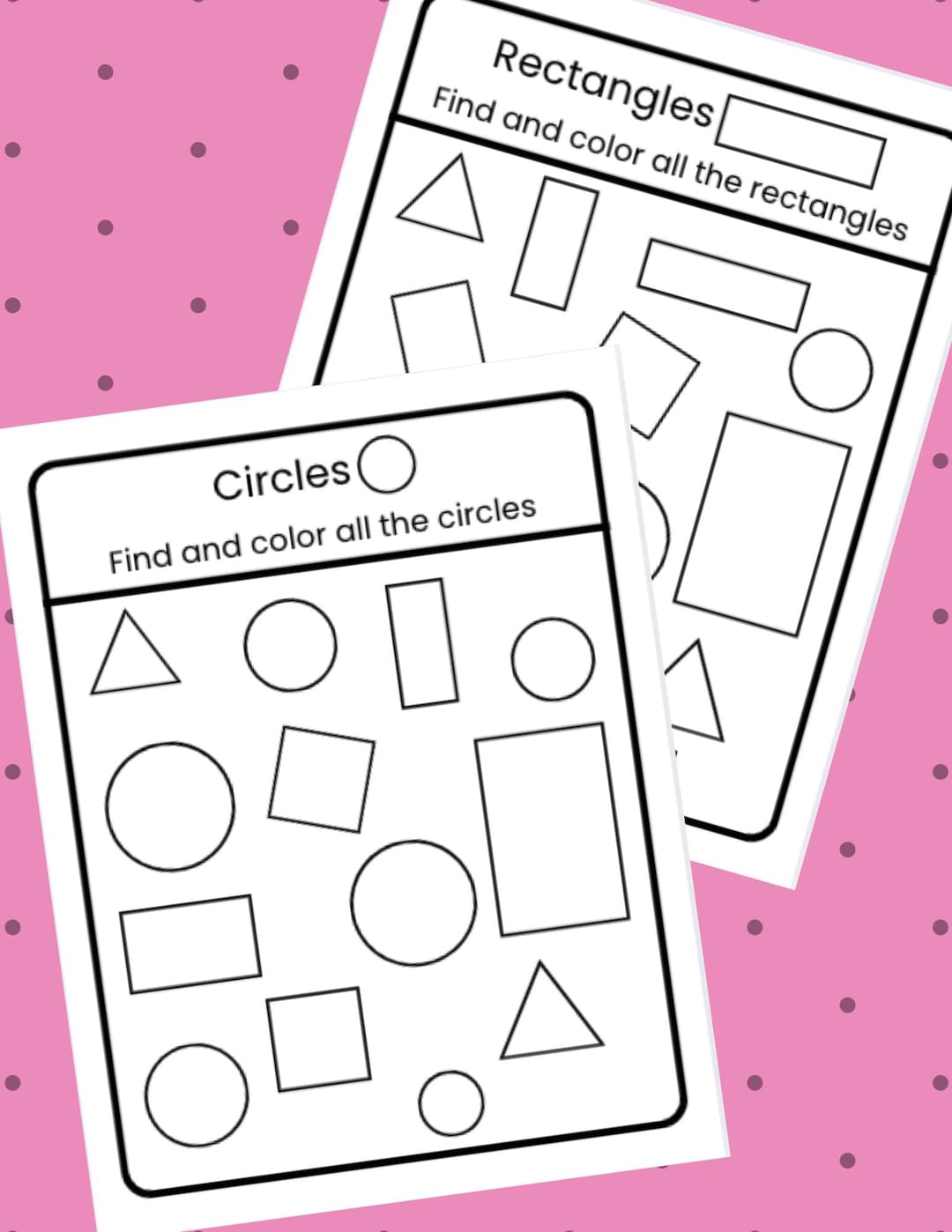 Find the Shape Activity - Etsy