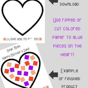 Mother's Day Craft and Keepsake - I Love You to Pieces - Etsy