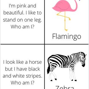 Zoo Riddles - Etsy
