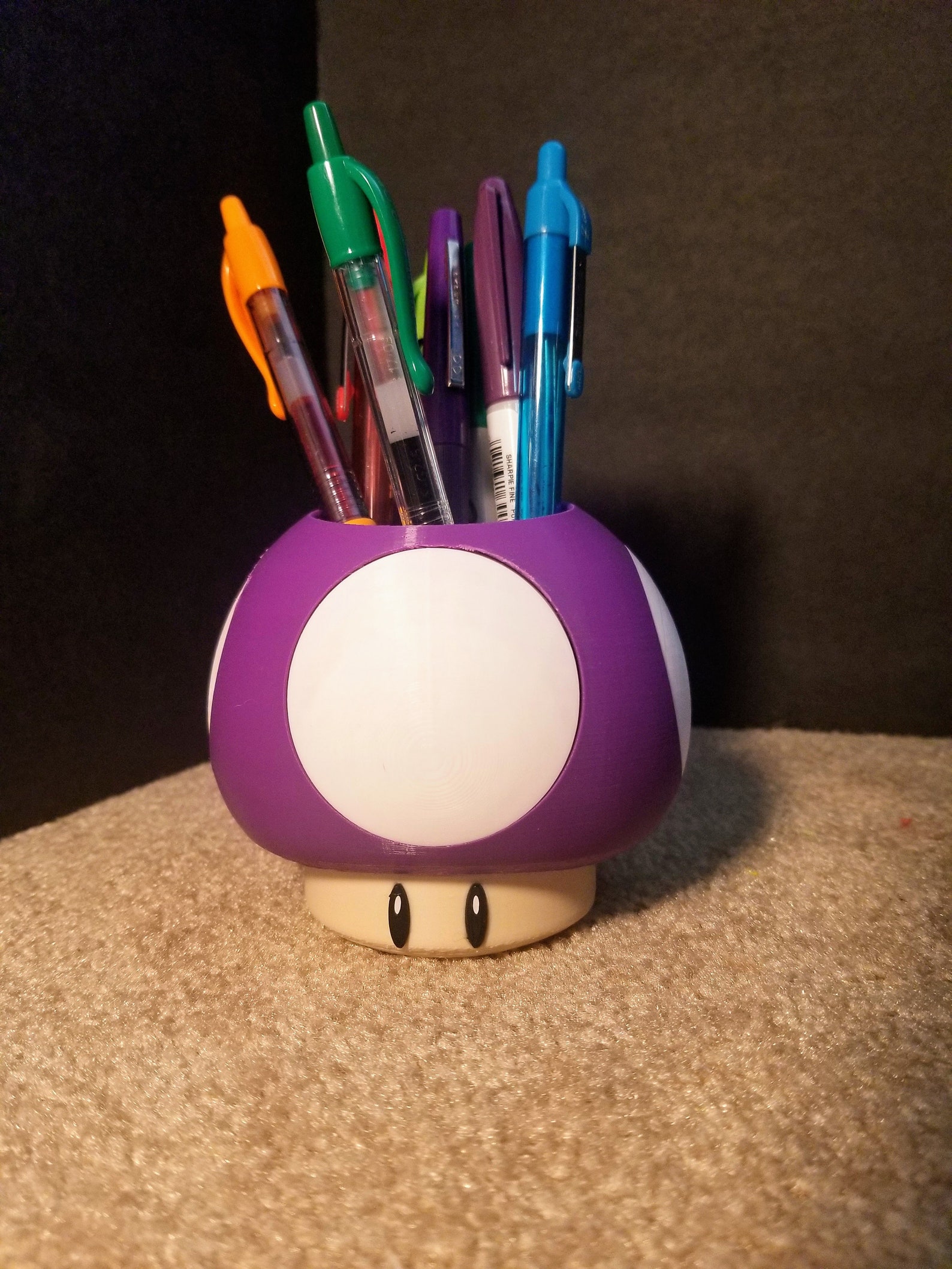 Mushroom Pen Holder Desk Organizer Video Game Inspired Gift - Etsy