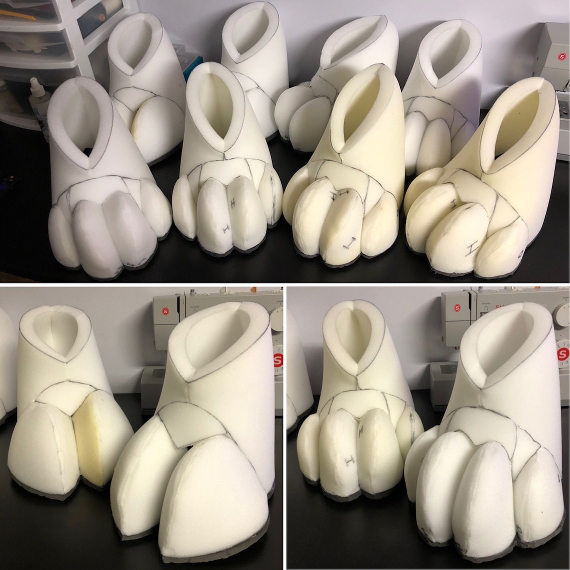 Feet Hooves Foam Base Pattern | Etsy