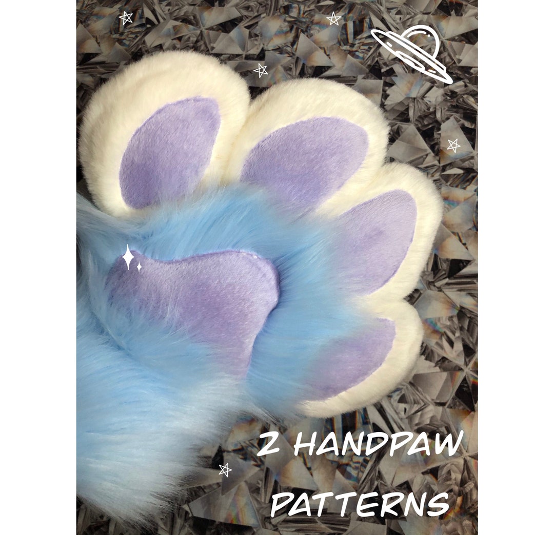 Fursuit Puffy Paw Patterns (2 Pack) - Etsy