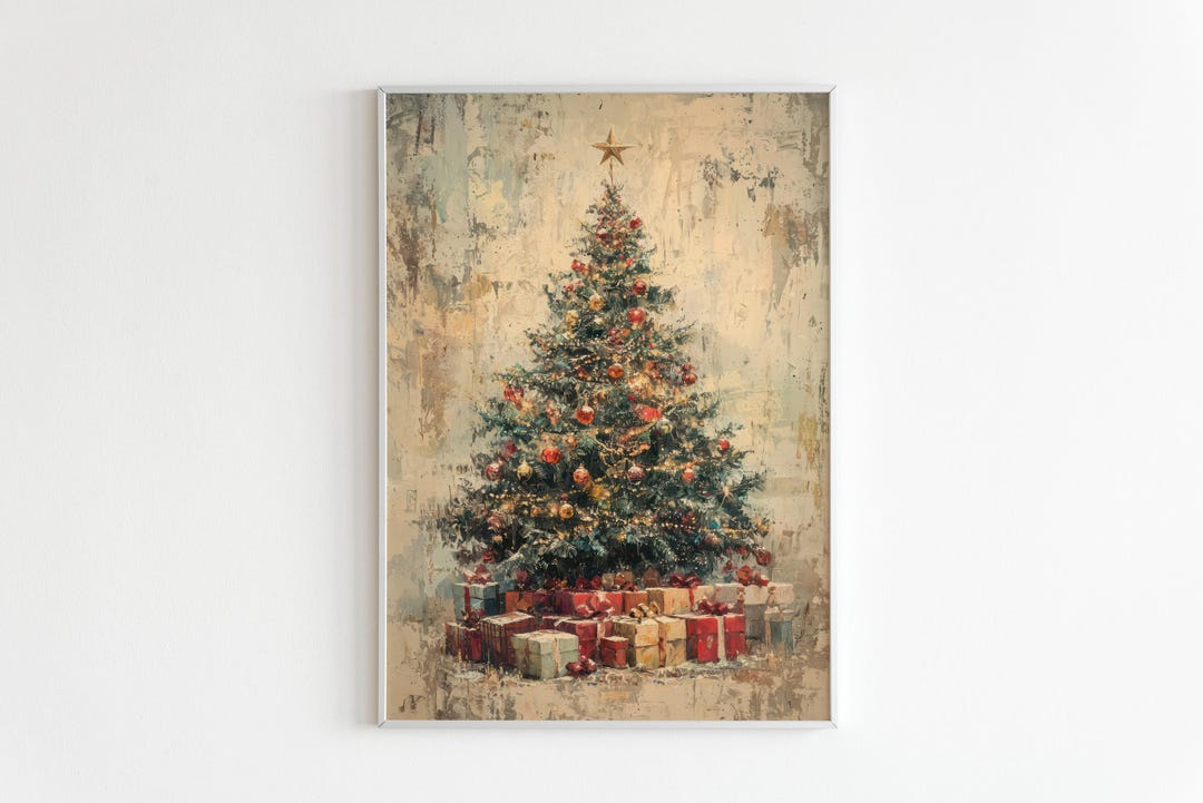 Christmas Tree Printable Poster | Christmas Eve Print | Christmas Wall ...