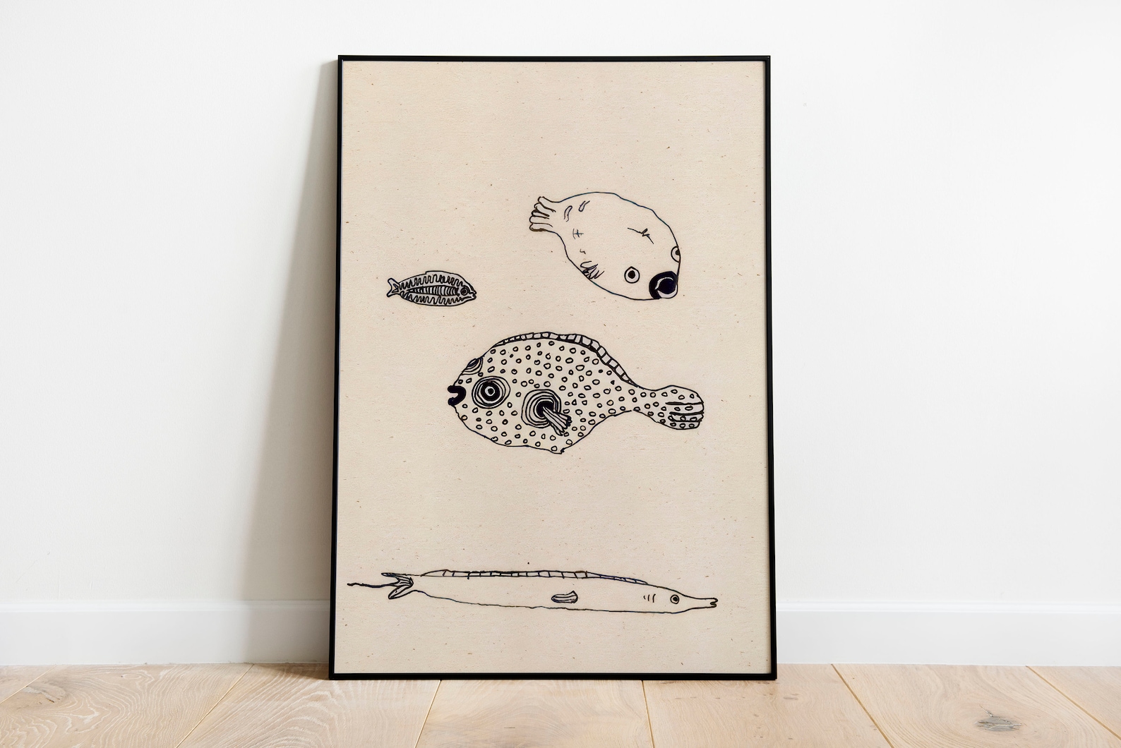 Vintage Fish Poster Fishes Wall Art Fish Poster Retro Fish Illustration ...