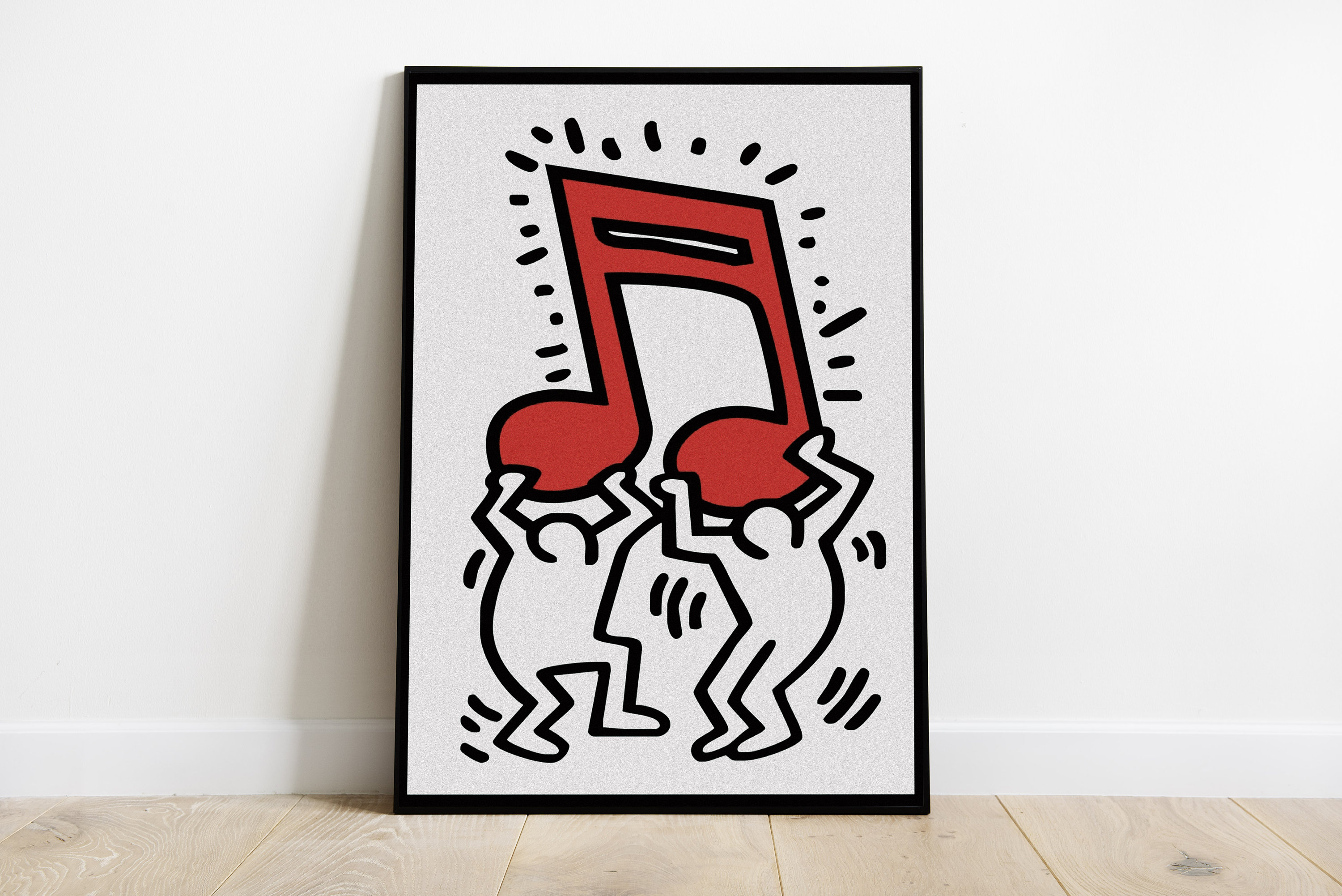Keith Haring Music Print, Keith Haring Music Exhibition Poster ...