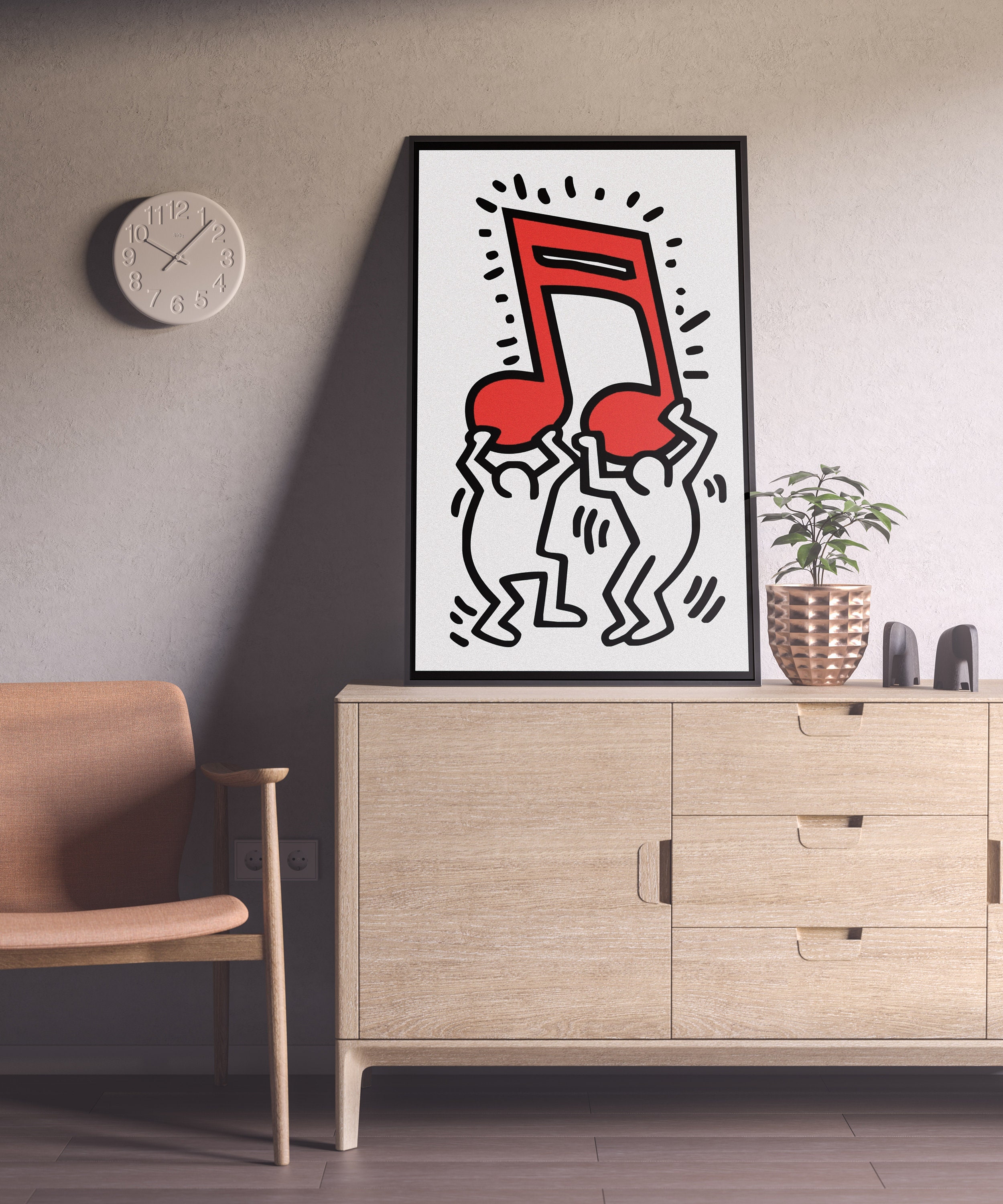 Keith Haring Music Print, Keith Haring Music Exhibition Poster ...