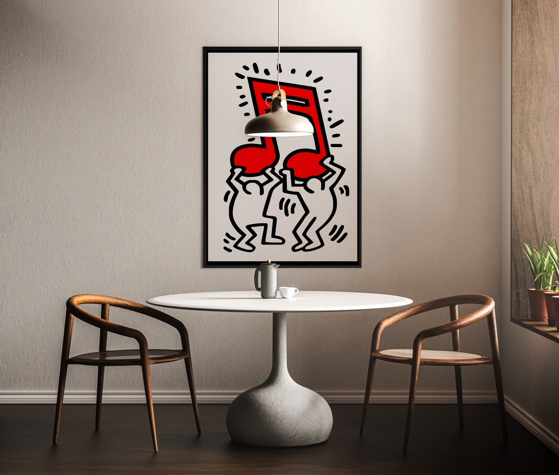 Keith Haring Music Print, Keith Haring Music Exhibition Poster ...