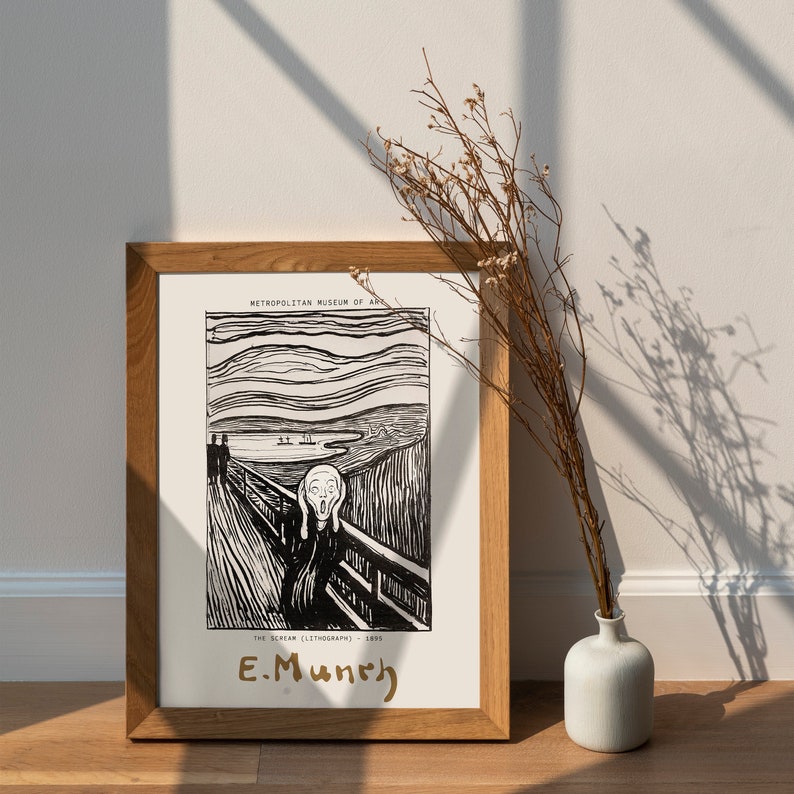 The Scream by Edvard Munch Poster Munch Print Munch Scream - Etsy