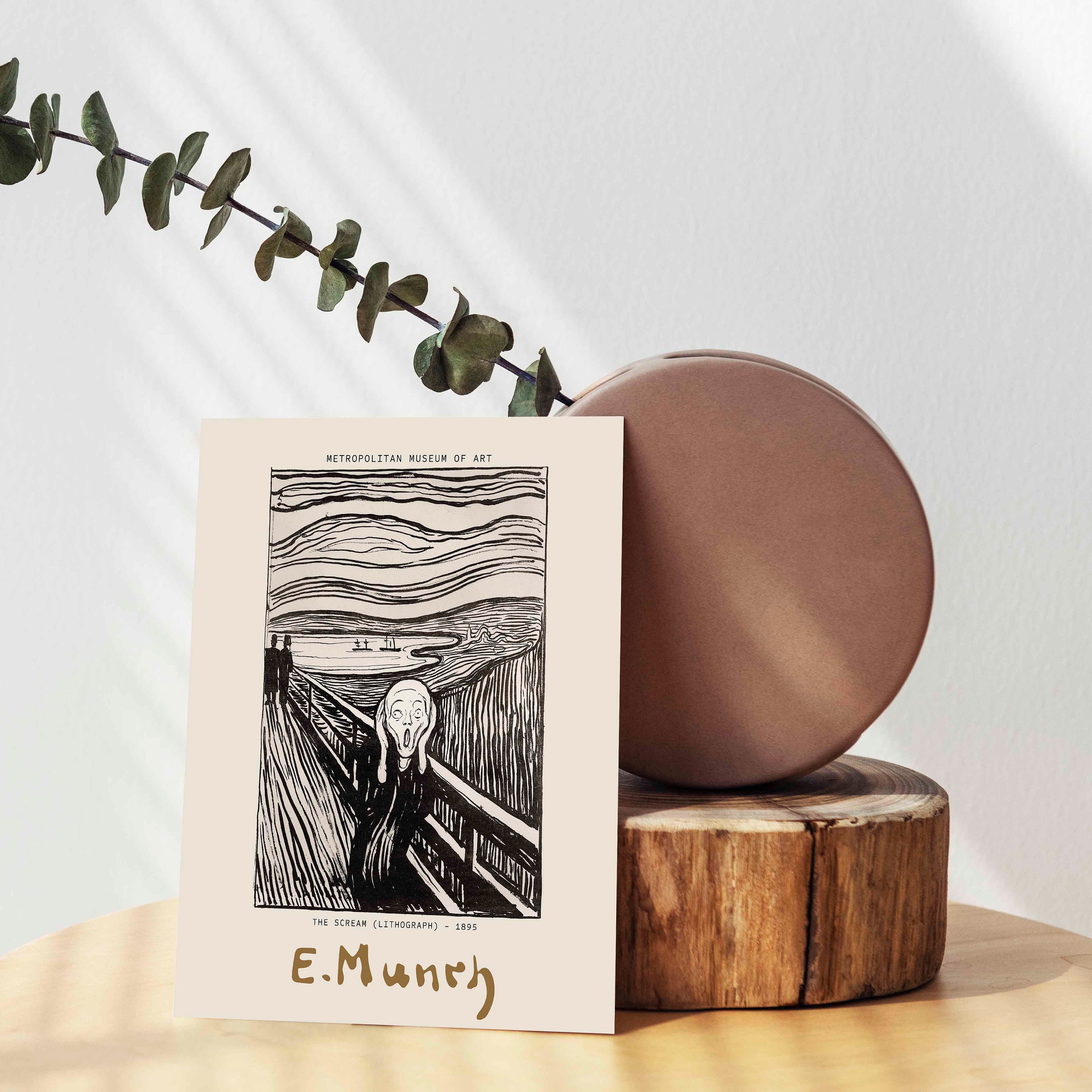 The Scream by Edvard Munch Poster Munch Print Munch Scream - Etsy