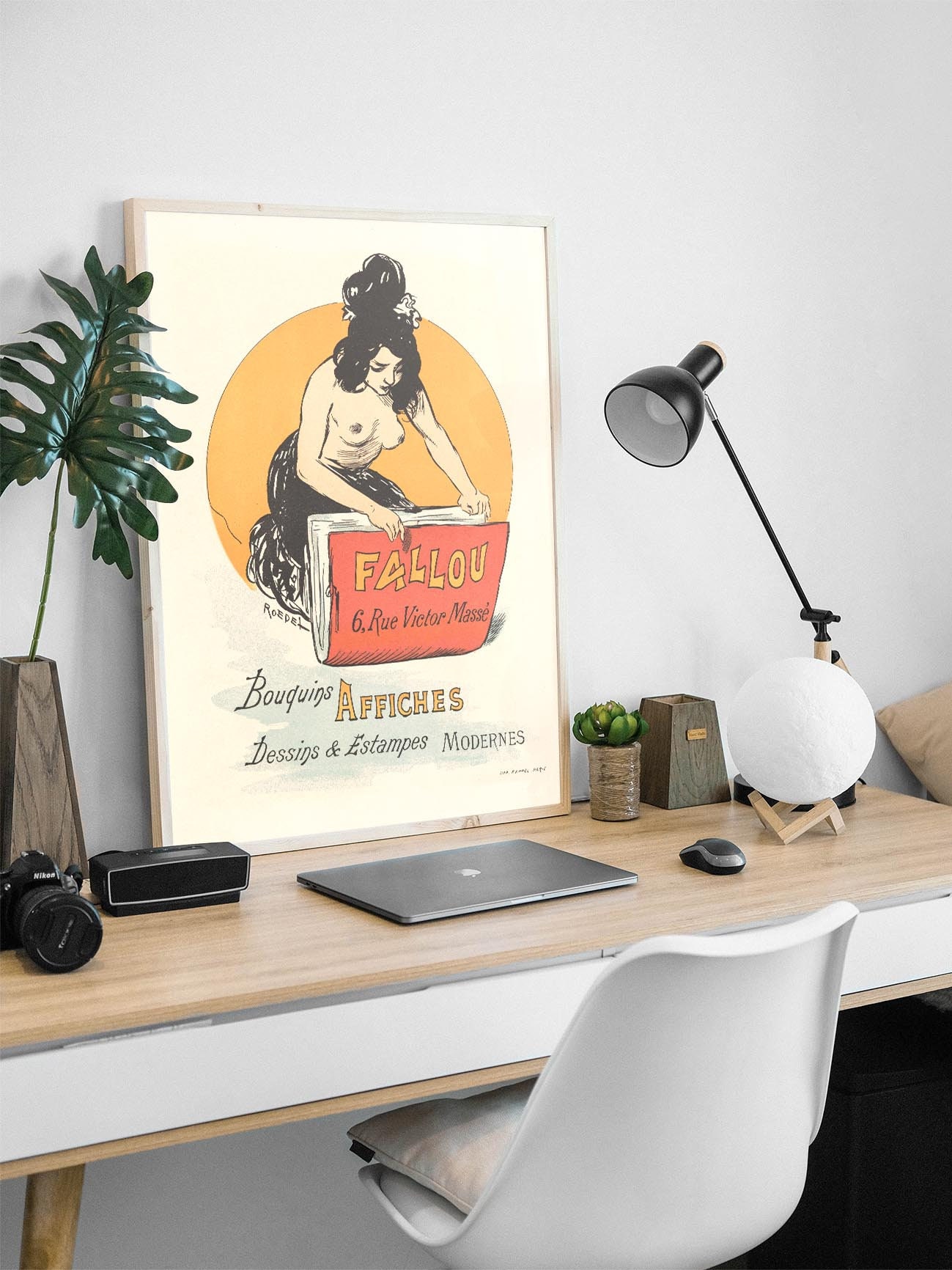Naked Woman Vintage Poster Vintage Nude Illustration Nu Print
