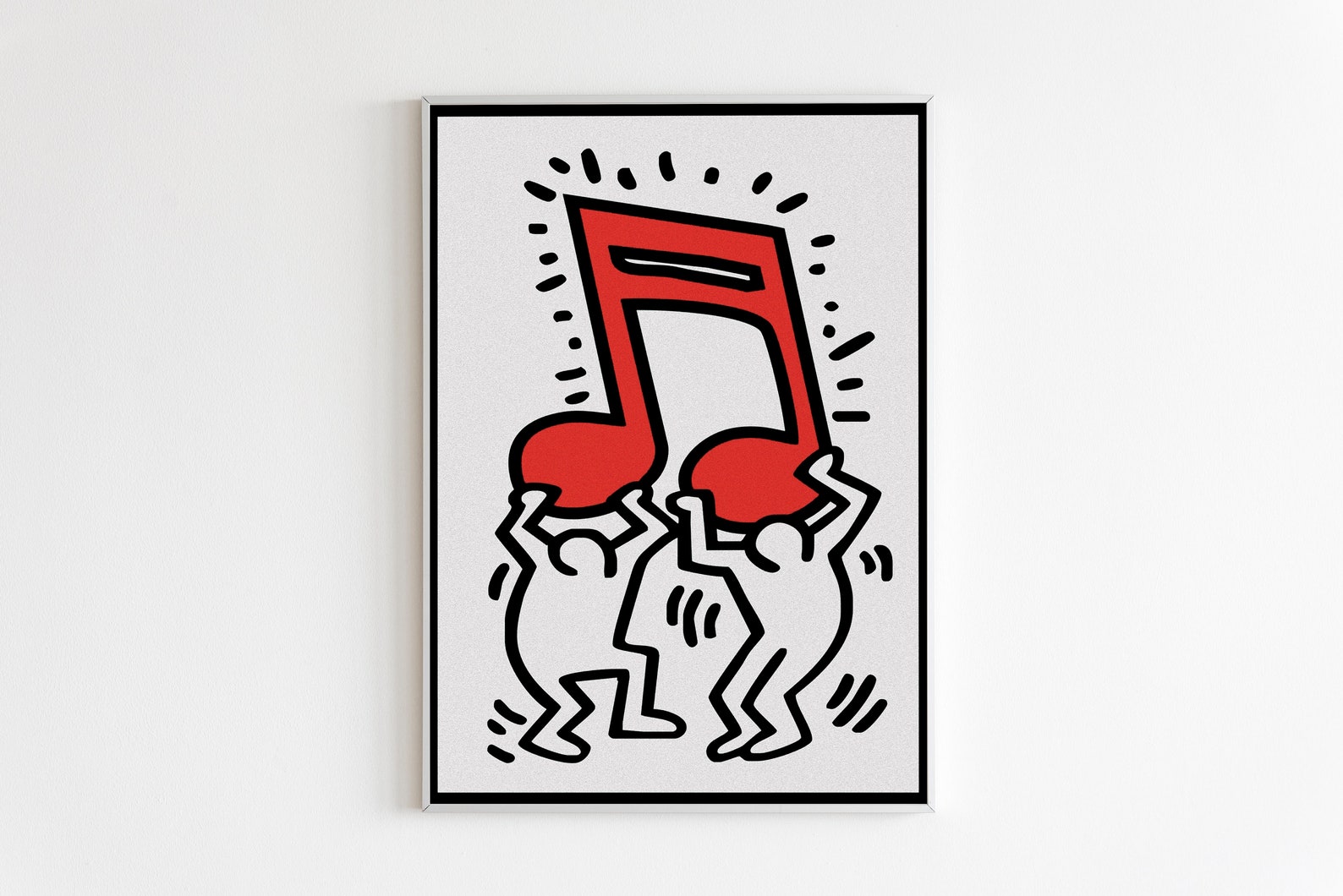 Keith Haring Music Print, Keith Haring Music Exhibition Poster ...