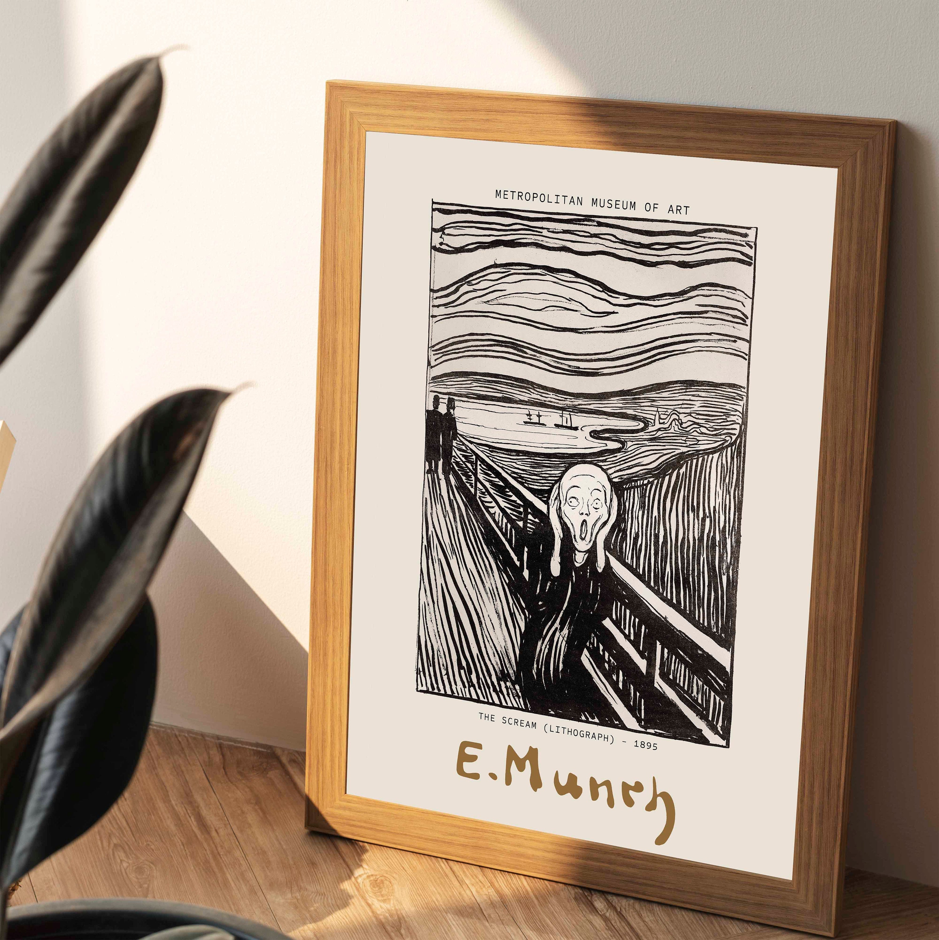 The Scream by Edvard Munch Poster Munch Print Munch Scream - Etsy