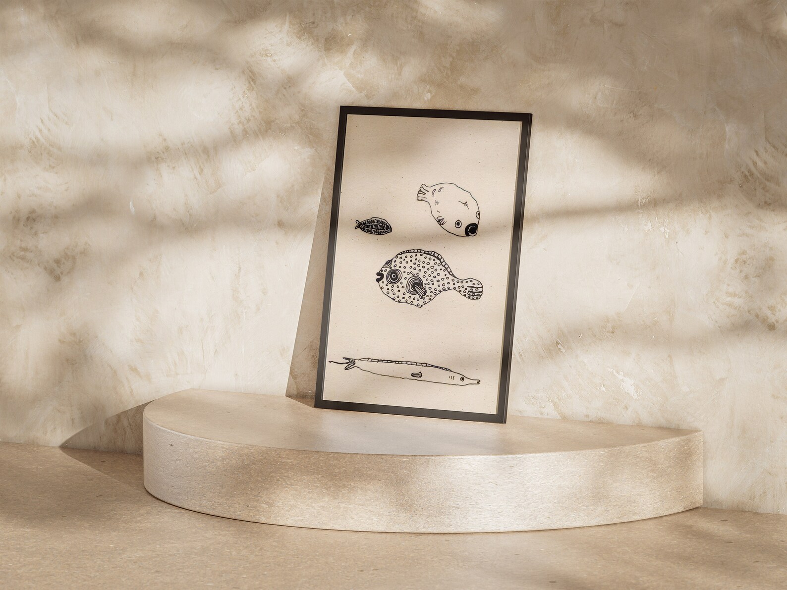 Vintage Fish Poster Fishes Wall Art Fish Poster Retro Fish Illustration ...