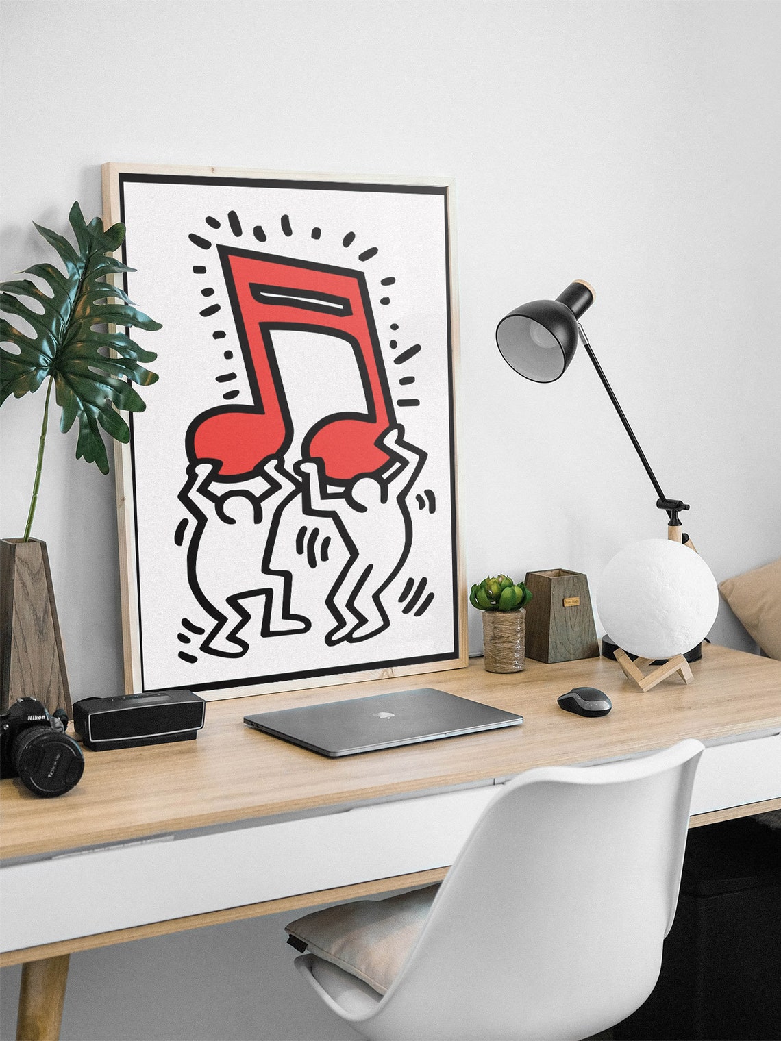Keith Haring Music Print, Keith Haring Music Exhibition Poster ...