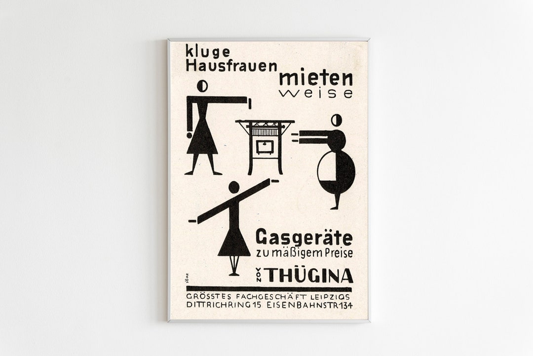 Bauhaus Söre Popitz Exhibition Poster, Home Decor Art (digital Download ...