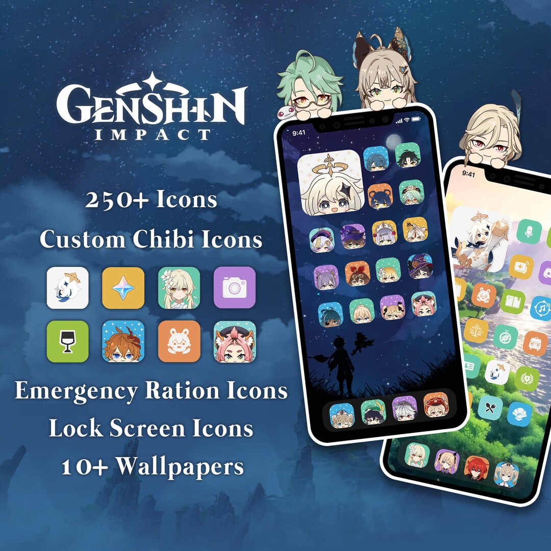 IPhone Ios 17 App Icons - Genshin Impact (300+ Icons) - Etsy