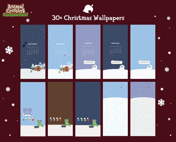 Animal Crossing Christmas Wallpaper