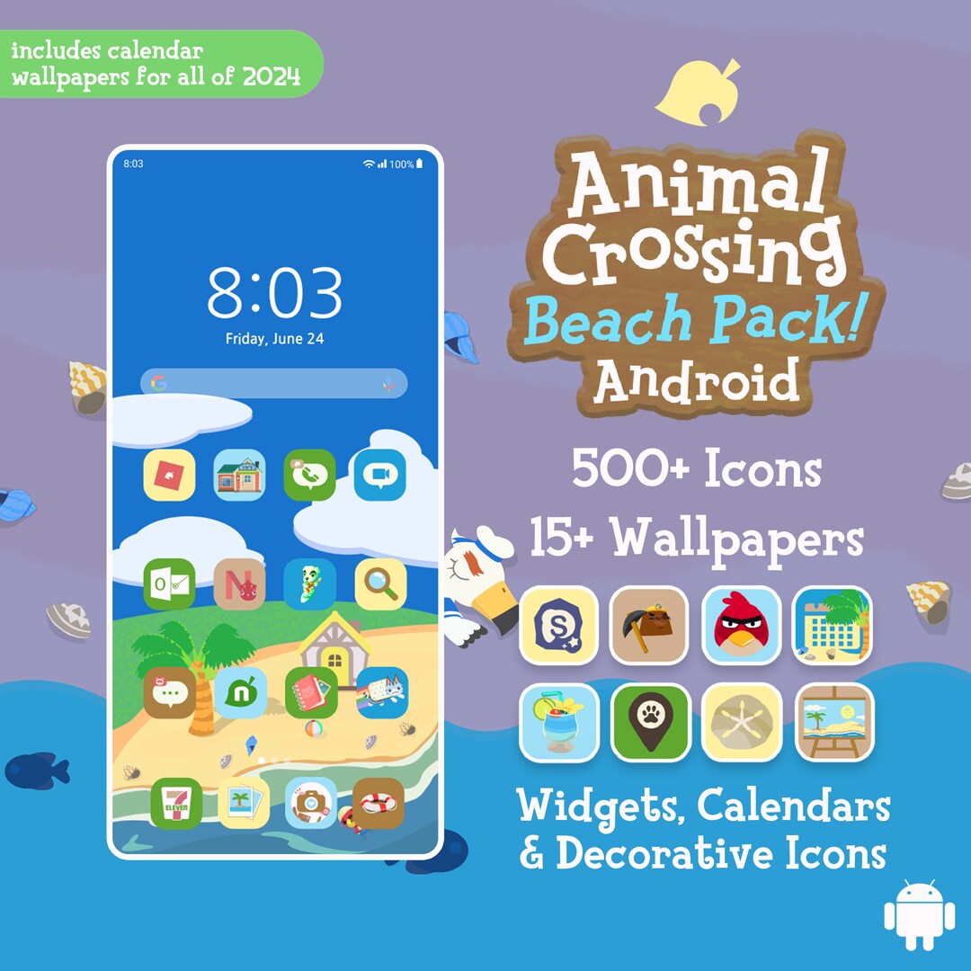 Android App Icons Animal Crossing Beach Edition 500 Icons With ...