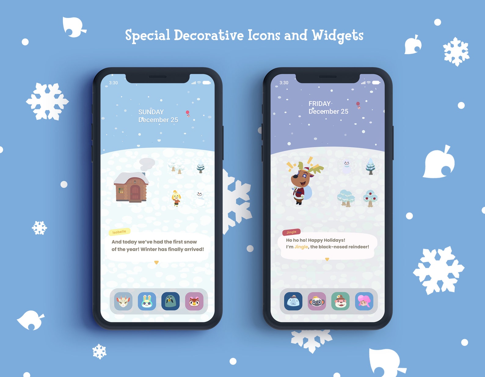 Iphone Ios App Icons Animal Crossing Winter Edition 400 - Etsy Canada
