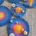 Medium Painted Wood Planets Wooden Solar System Set no - Etsy