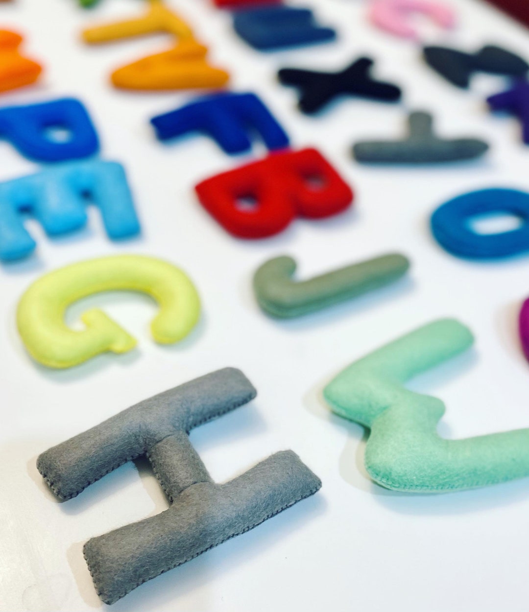 LARGE Felt Alphabet Set, Gift for Kids, Learning ABC, Montessori ...