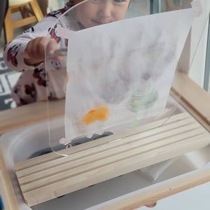 Large or Small BLANK Clear Acrylic Board, TROFAST Lid | Flisat Table ...