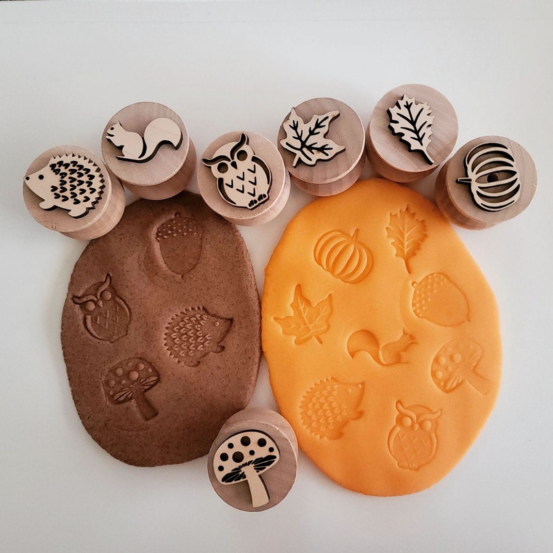 Fall Playdough Stamp Set Gift for Kids Playdough Stampers - Etsy