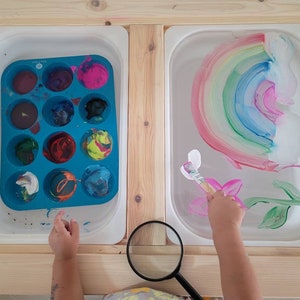 Large or Small BLANK Clear Acrylic Board, TROFAST Lid | Flisat Table ...