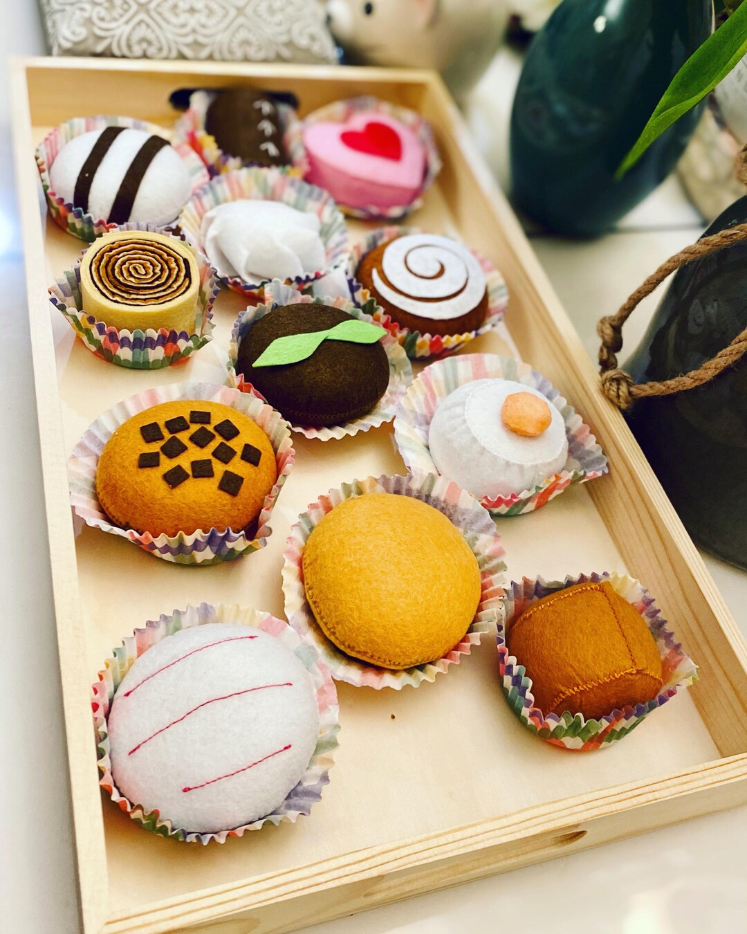 Bakery Felt Play Food Set, Gift for Kids, Montessori Material, Waldorf ...