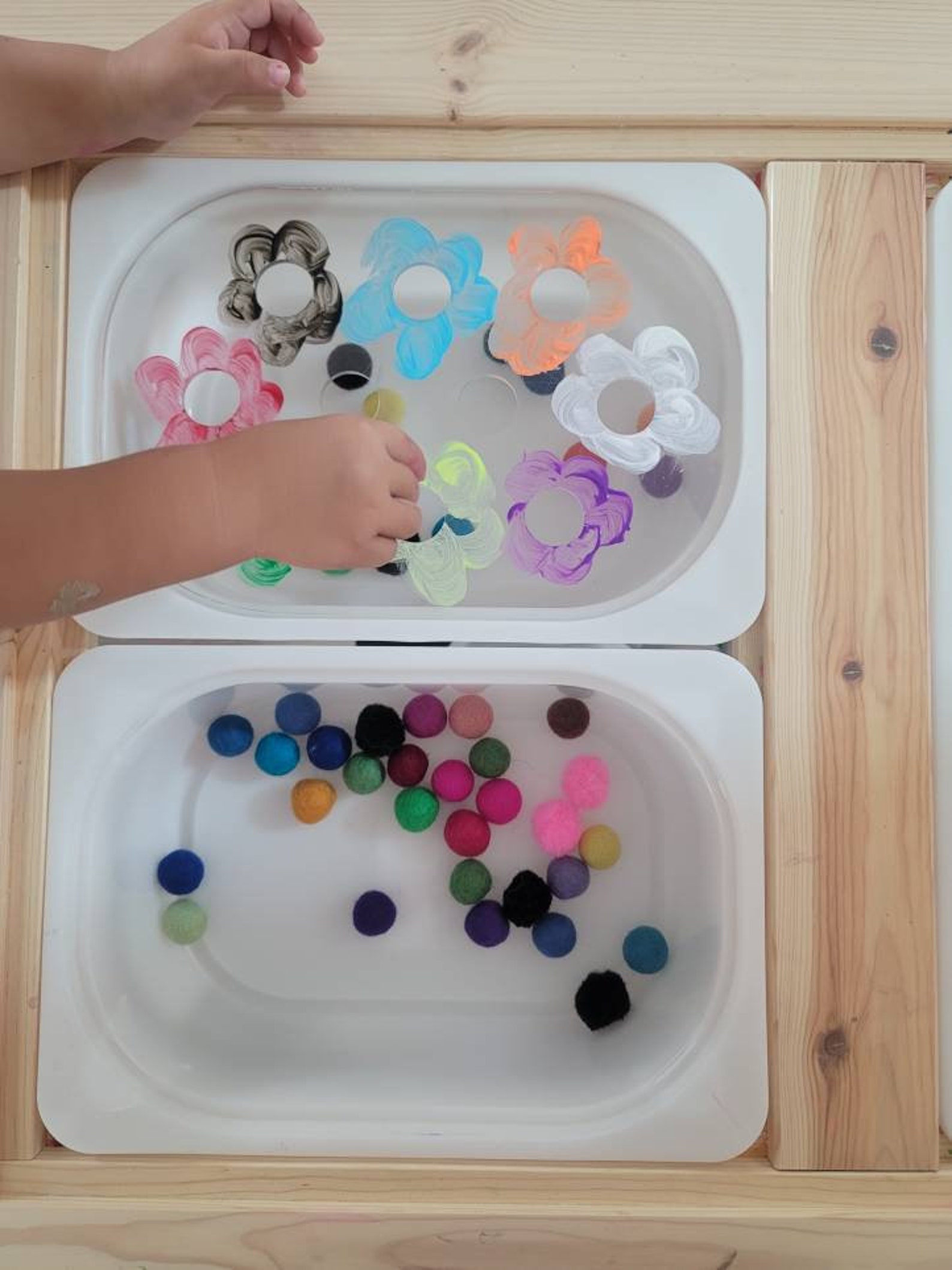 Small Clear Acrylic Sorting Lid With 7 Holes for Trofast Bin - Etsy