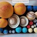 Medium Painted Wood Planets Wooden Solar System Set no - Etsy