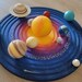 Medium Painted Wood Planets Wooden Solar System Set no - Etsy
