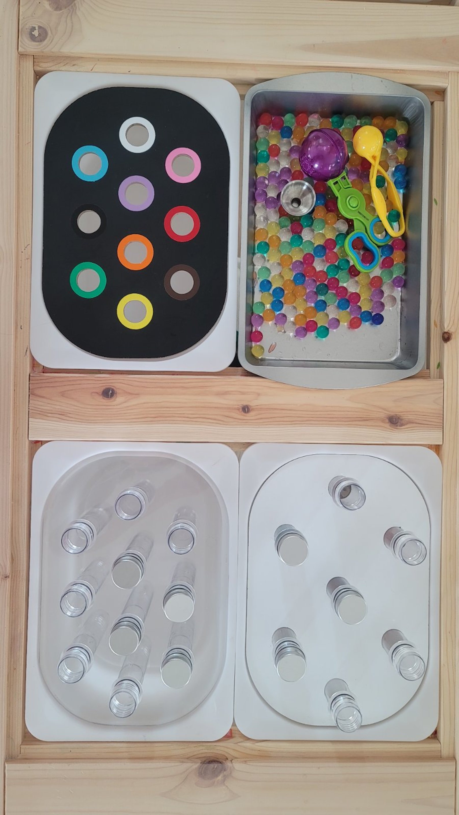 Small Clear Acrylic Sorting Lid With 7 Holes for Trofast Bin, Flisat ...