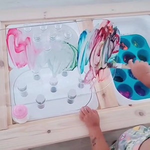 Large or Small BLANK Clear Acrylic Board, TROFAST Lid | Flisat Table ...