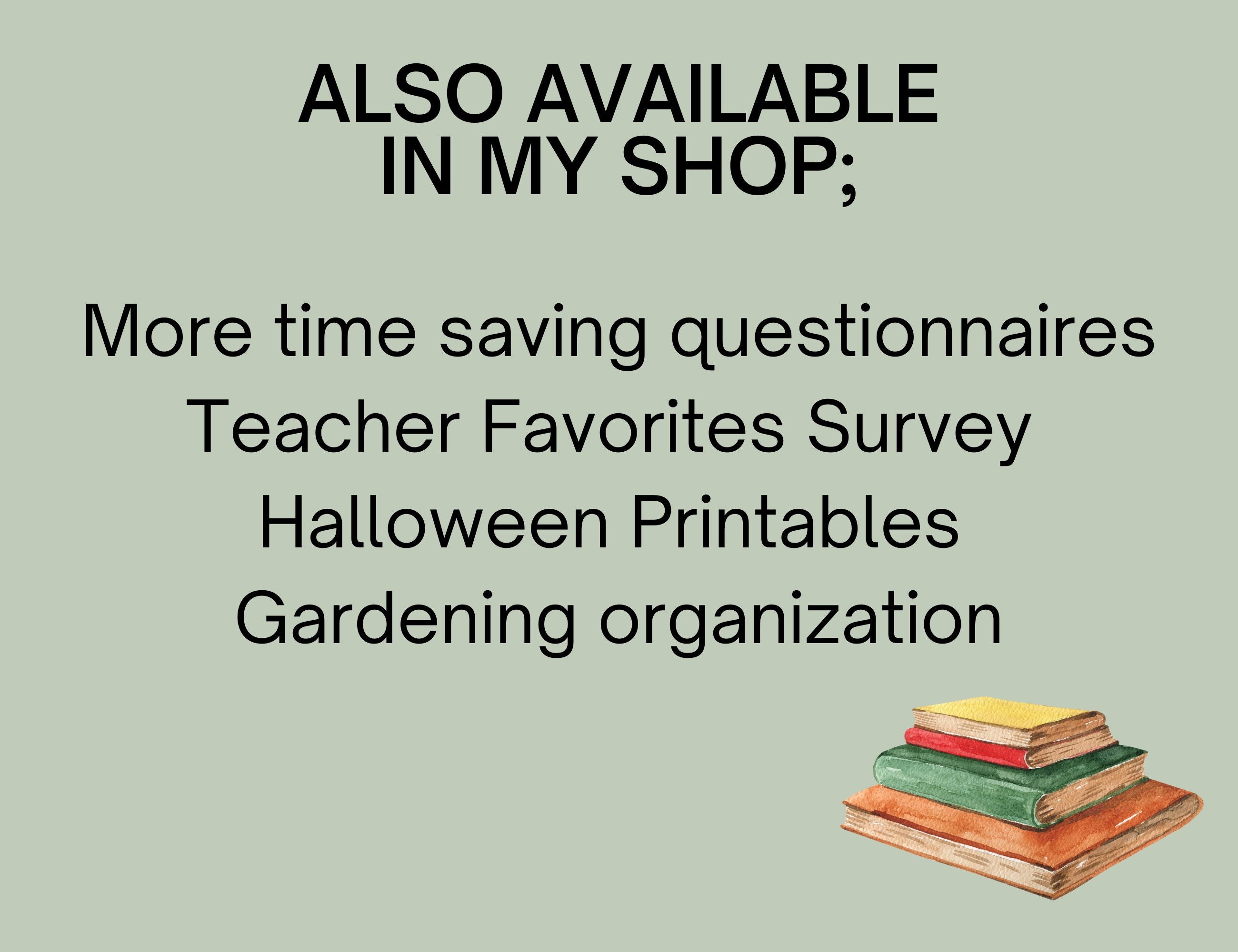 Employee Favorite Things Survey List. Gift Appreciation Questionnaire ...
