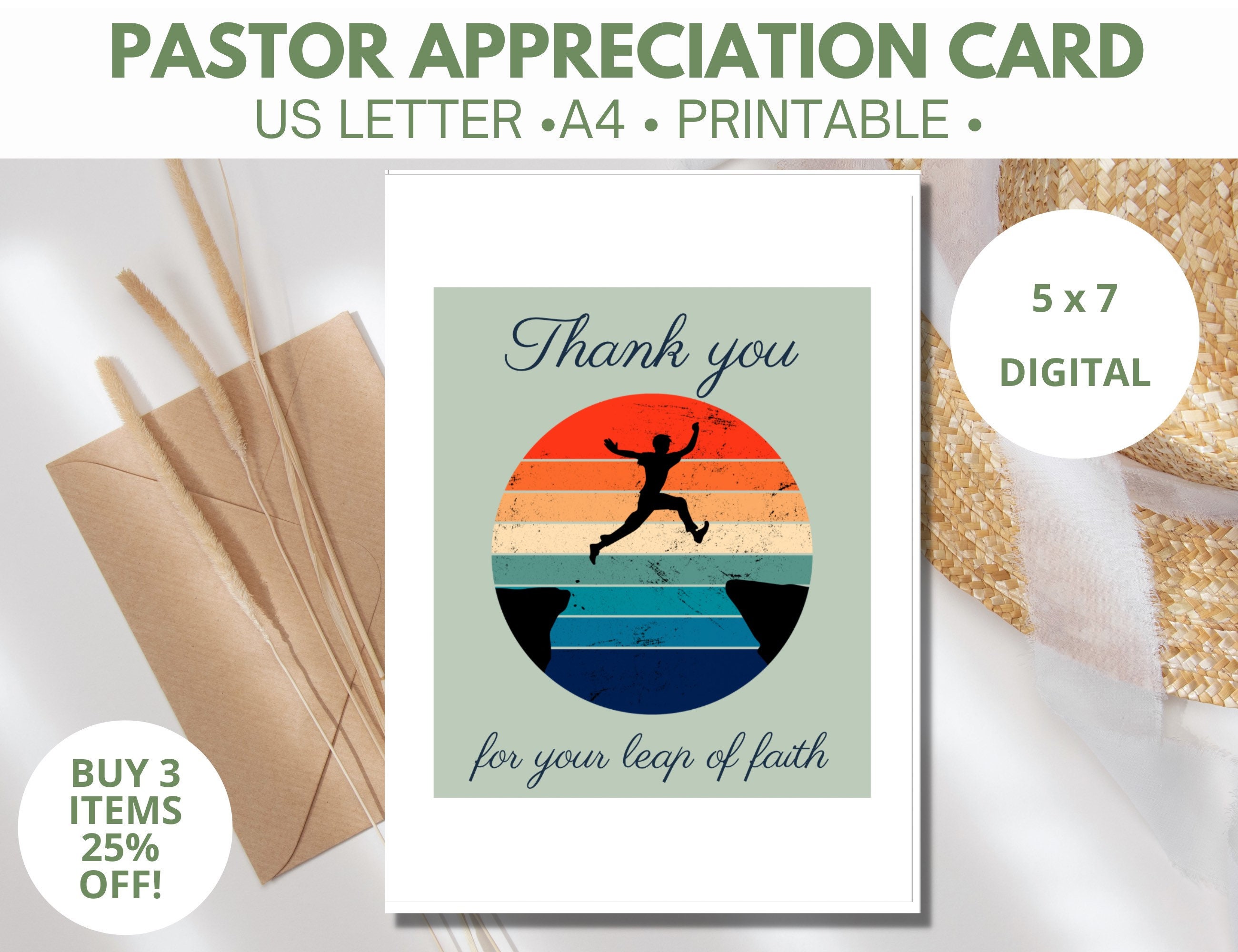 Pastor Appreciation Card or Gift Appreciation for Clergy for Wedding ...